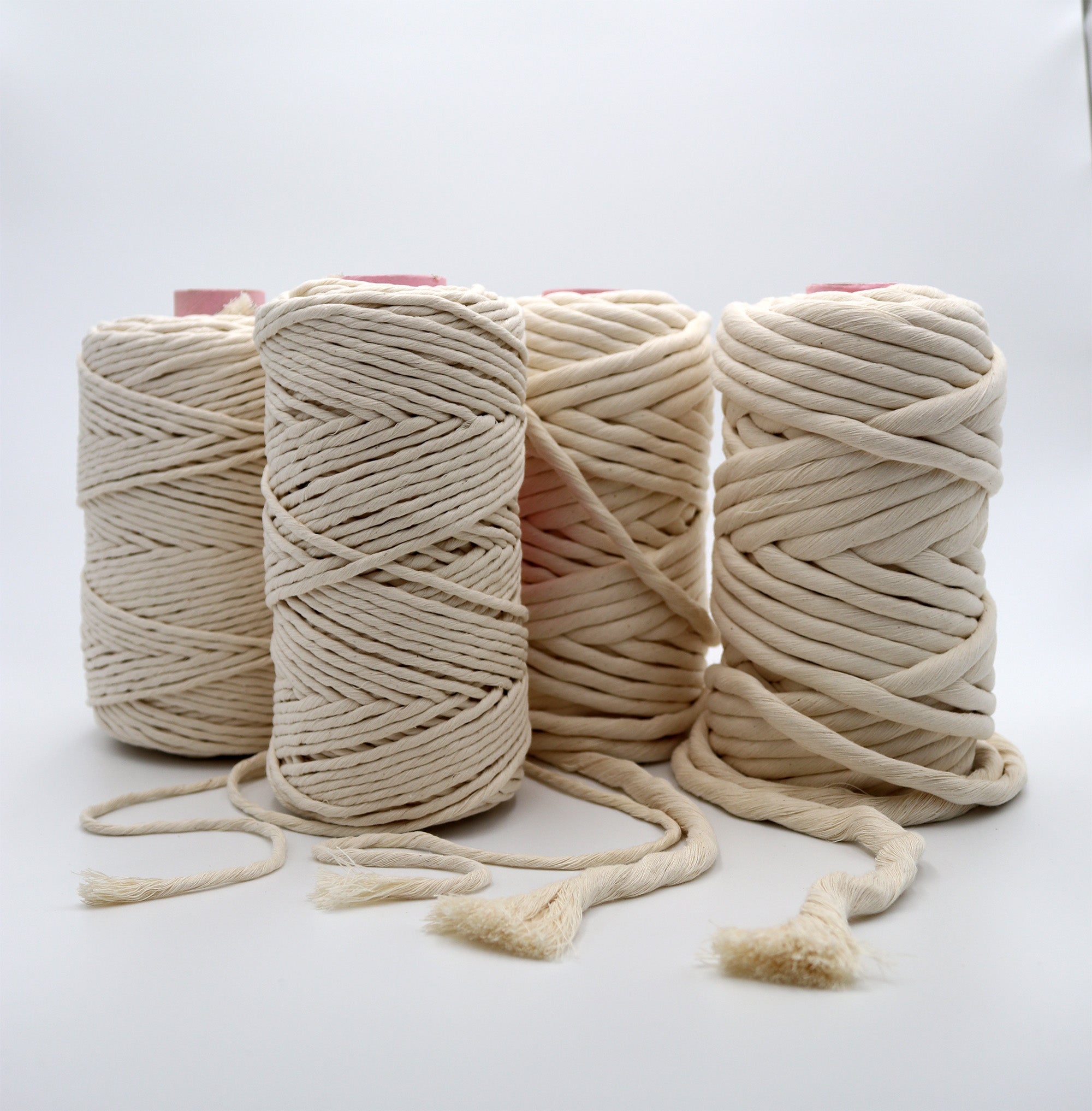 Algodón Peinado Natural Premium 4 mm Macramé – La Vuelta al Mundo en 80 ...